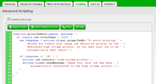 Screenshot tour of PaperCut - Industry Analysts, Inc.